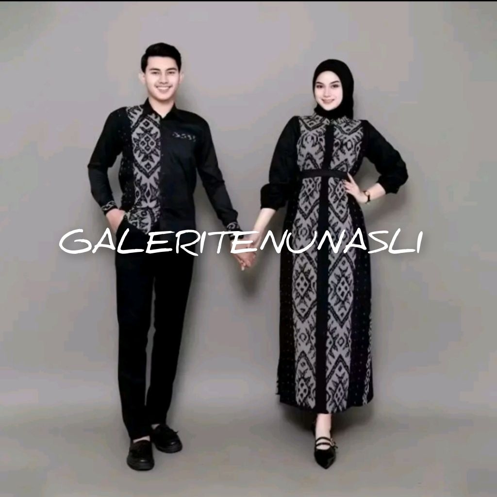 Jual Galeri Tenun Asli | New Padma Black Belvia Baju Couple Wanita ...