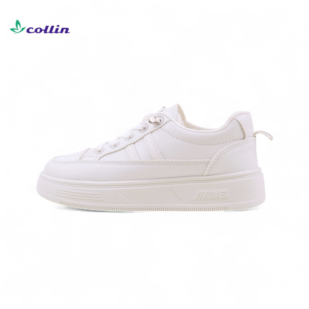 Jual COLLIN Sepatu Sneakers Wedges Putih Wanita Dewasa Trendy Kets ...