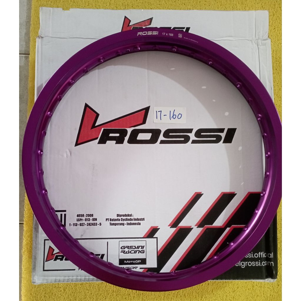 Jual Lingkar V rossi 17 160 ungu Velg jari jari Veleg motor Original ...