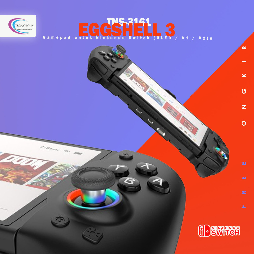 Jual Dobe Eggshell 3 Nintendo switch OLED / V1 V2 Hall Effect support ...