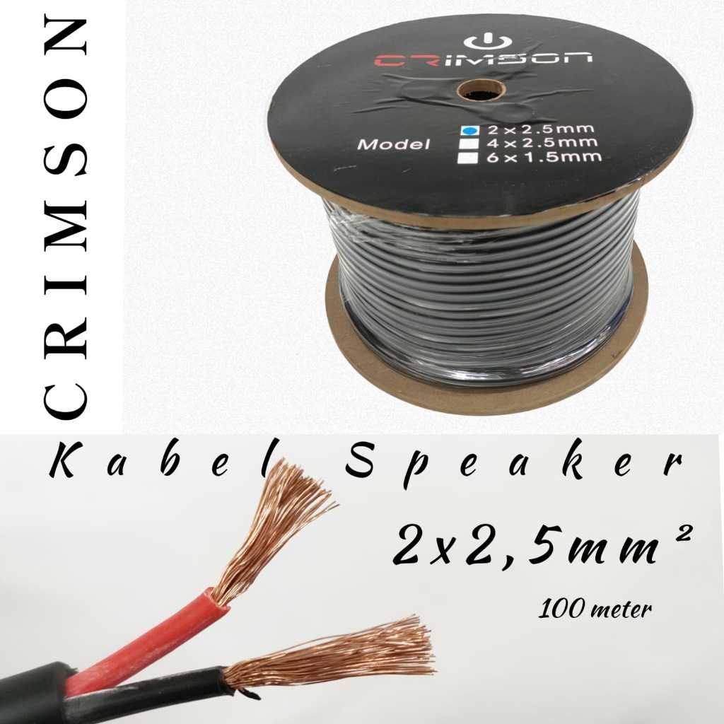 Jual KABEL SPEAKER ISI 2 CRIMSON 2X2,5 | Shopee Indonesia