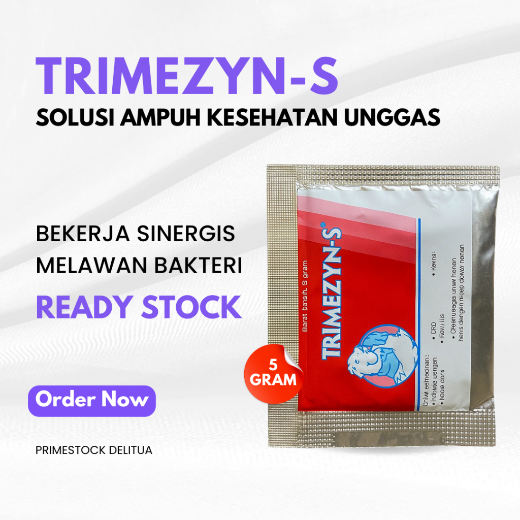 Jual TRIMEZYN-S: Pengobatan Penyakit pada Unggas - Kemasan 5 Gram ...