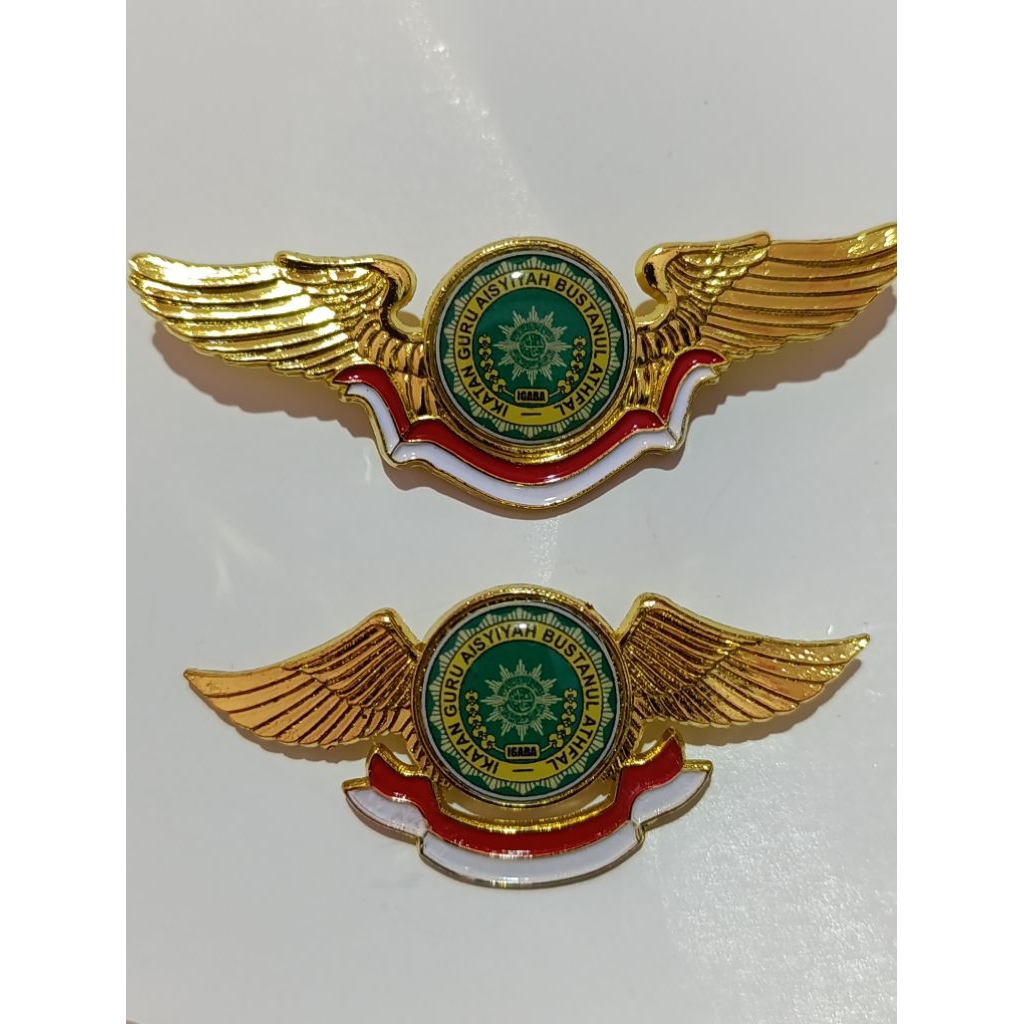 Jual PIN WING MERAH PUTIH LOGO IGABA / IKATAN GURU AISYIYAH BUSTANUL ...