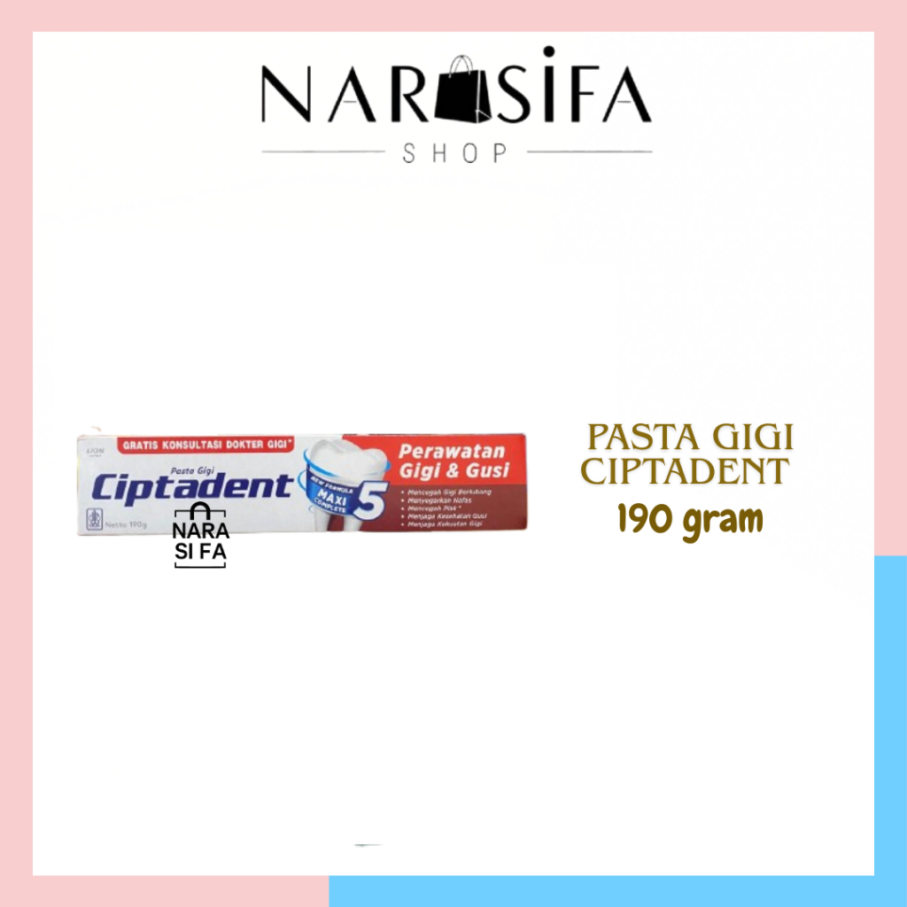 Jual Pasta Gigi Ciptadent 190 Gr Toothpaste Kemasan Rapi | Shopee Indonesia