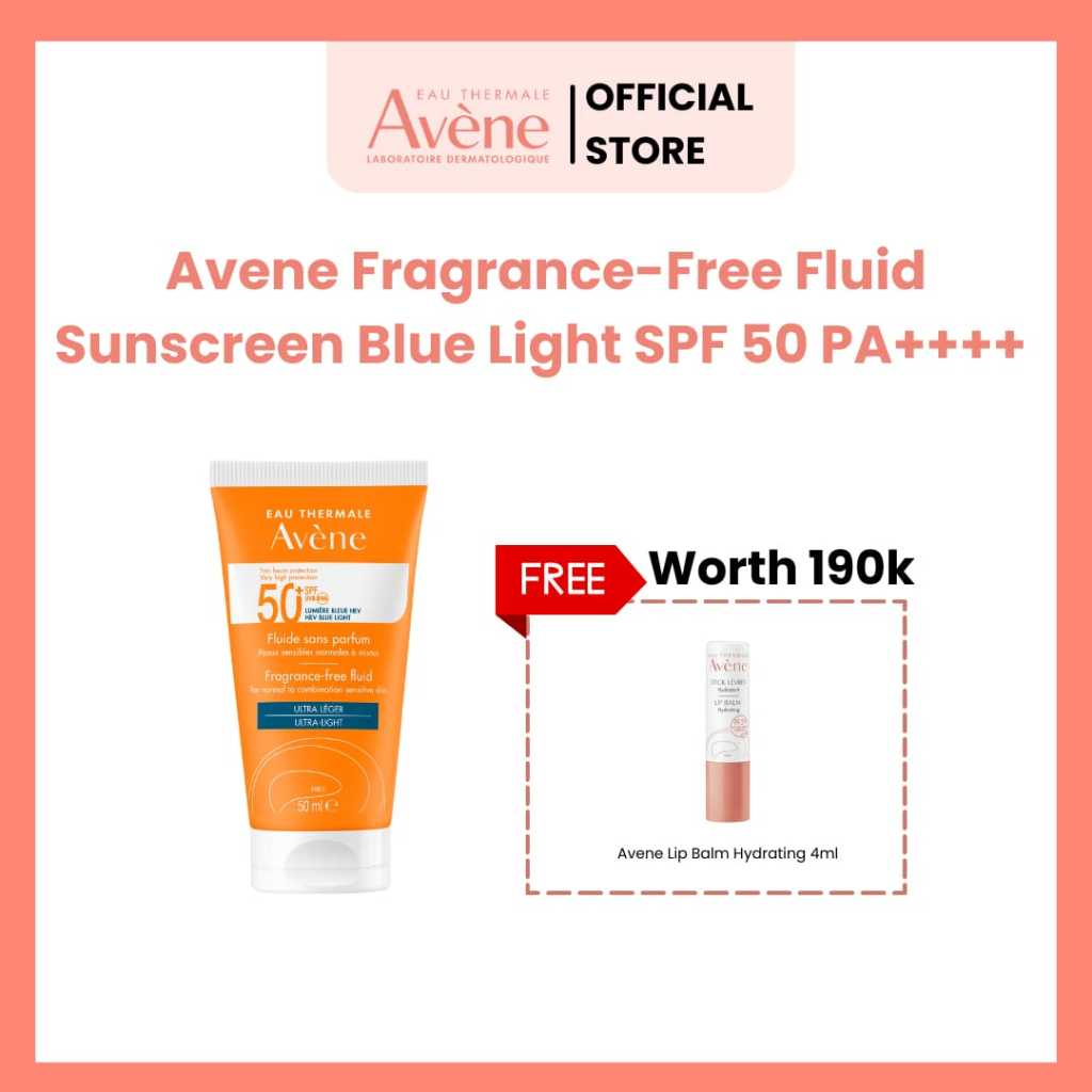 Jual Avène Fragrance-free Fluid Sunscreen Blue Light SPF 50 PA ...