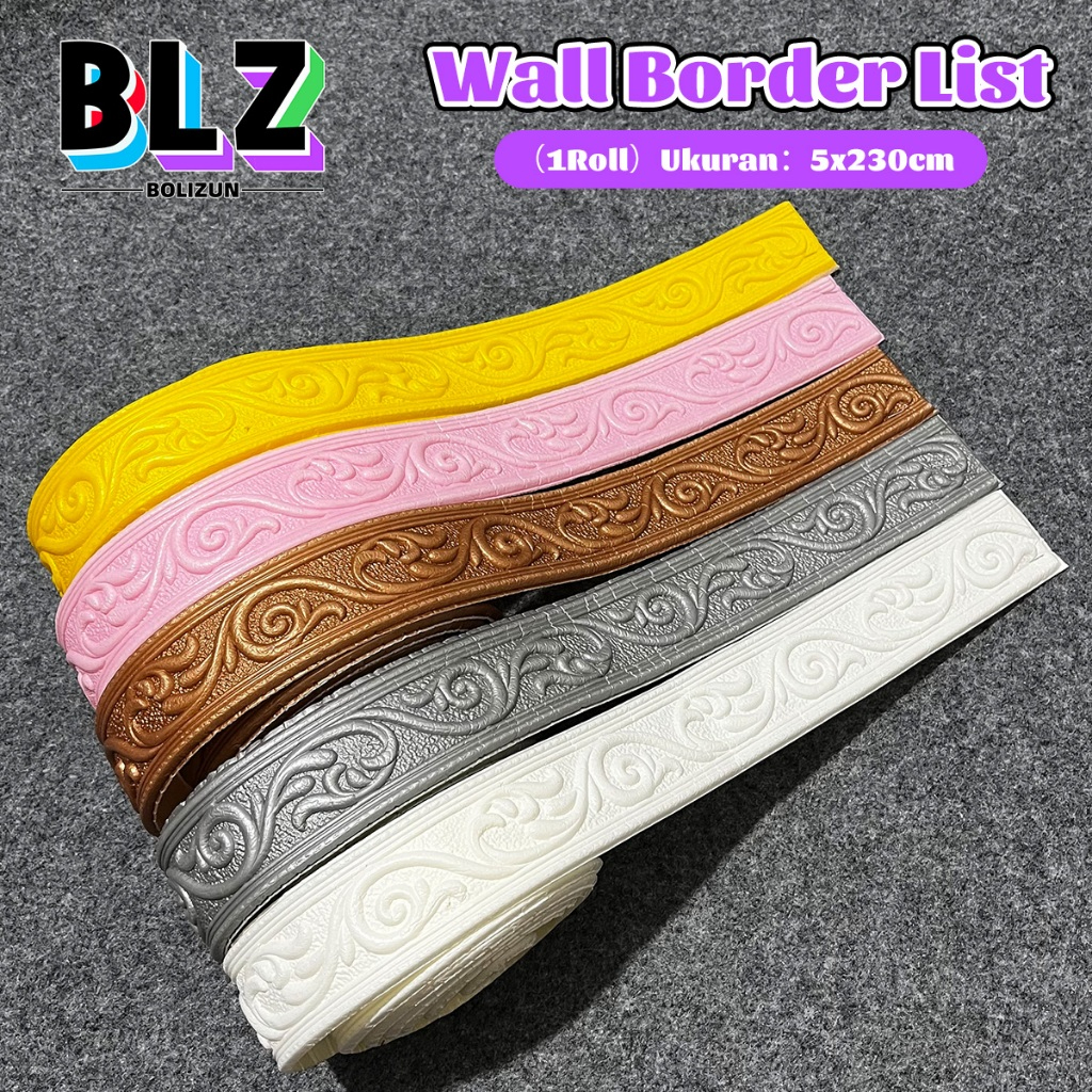 Jual BOLIZUN Wall List Dinding Foam 3D uk 5x230cm/ Lis Tepi Dinding ...