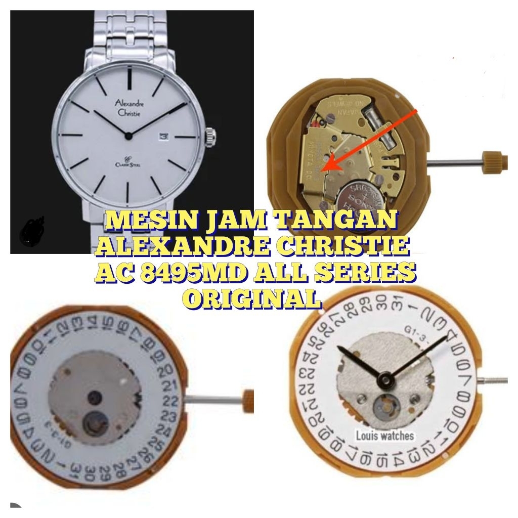 Jual Mesin jam tangan Alexandre Christie AC 8495MD Original | Shopee ...