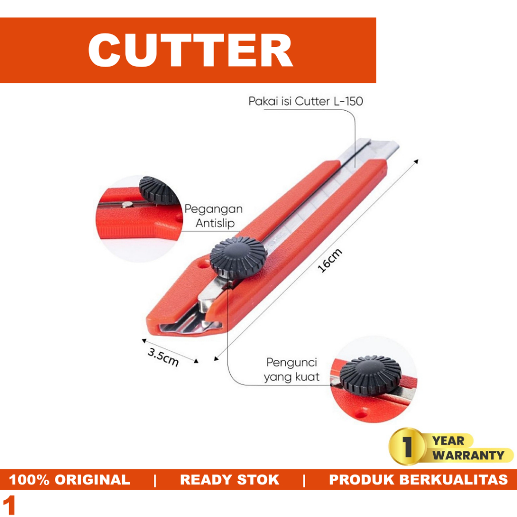 Jual Cutter L500 L 500 L-500 Kater Cuter Besar ATK Grosir Murah ...
