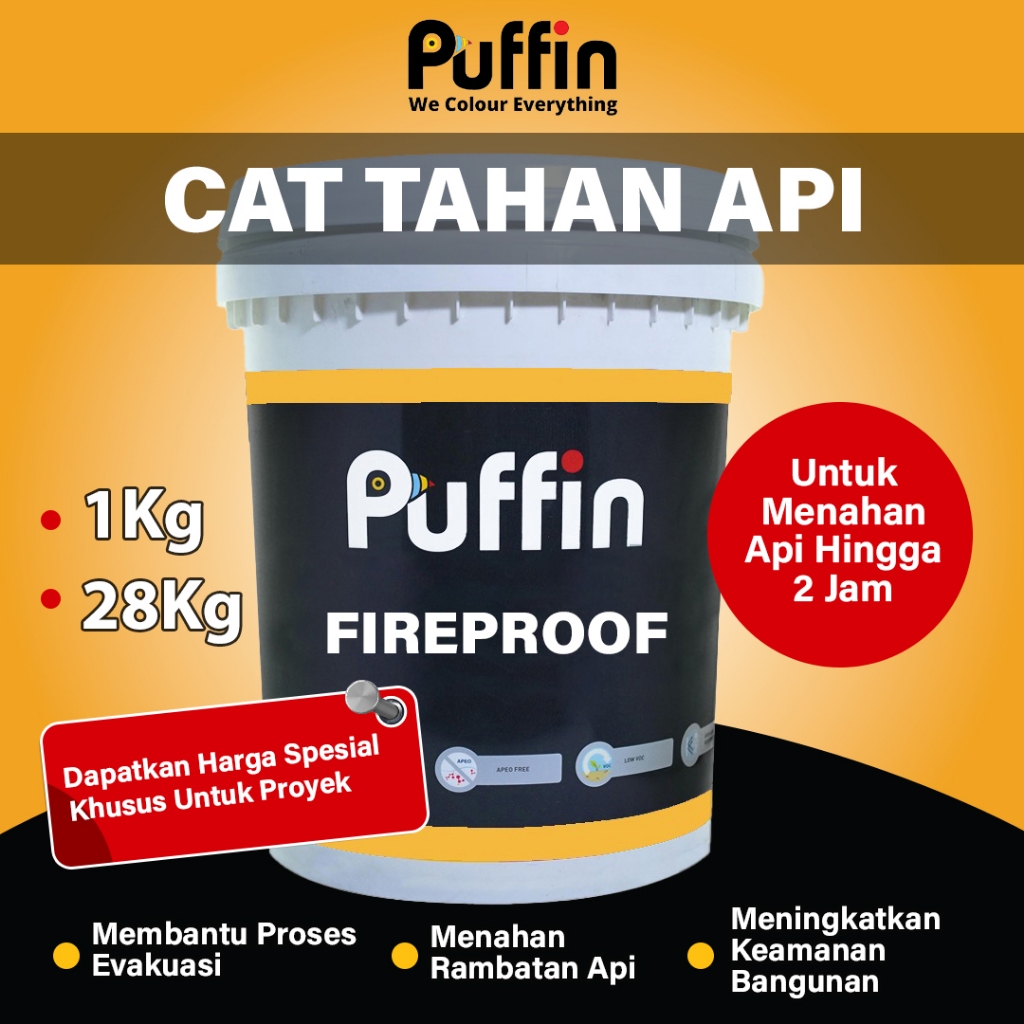 Jual Cat Anti Api Puffin INSTUMAX FIREPROOF Fire retardant intumescent ...