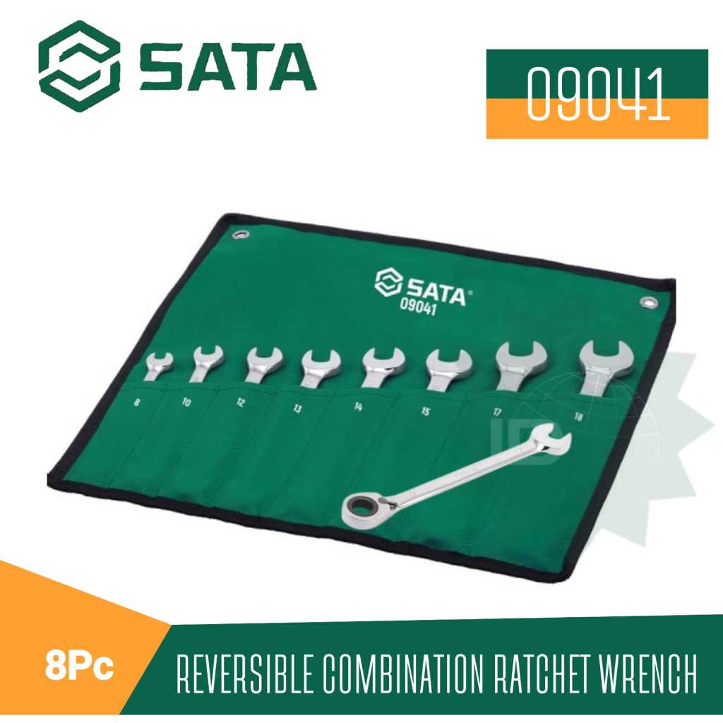 Jual SATA Kunci Ring Pas Bolak Balik Set 8 Pcs Reversible Ratchet ...