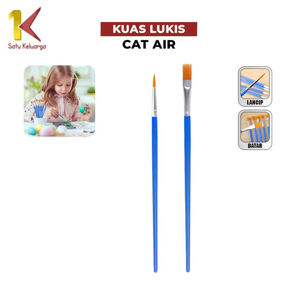 Jual EC Satu Keluarga Kuas Lukis Cat Air Paint Brush Nilon A98 Kuas ...
