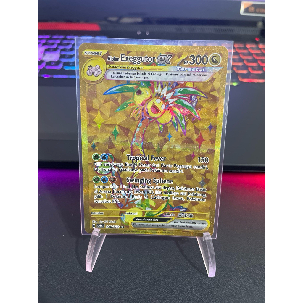 Jual Pokemon TCG Indonesia sv8s Alolan Exeggutor ex 240/182 UR | Shopee ...