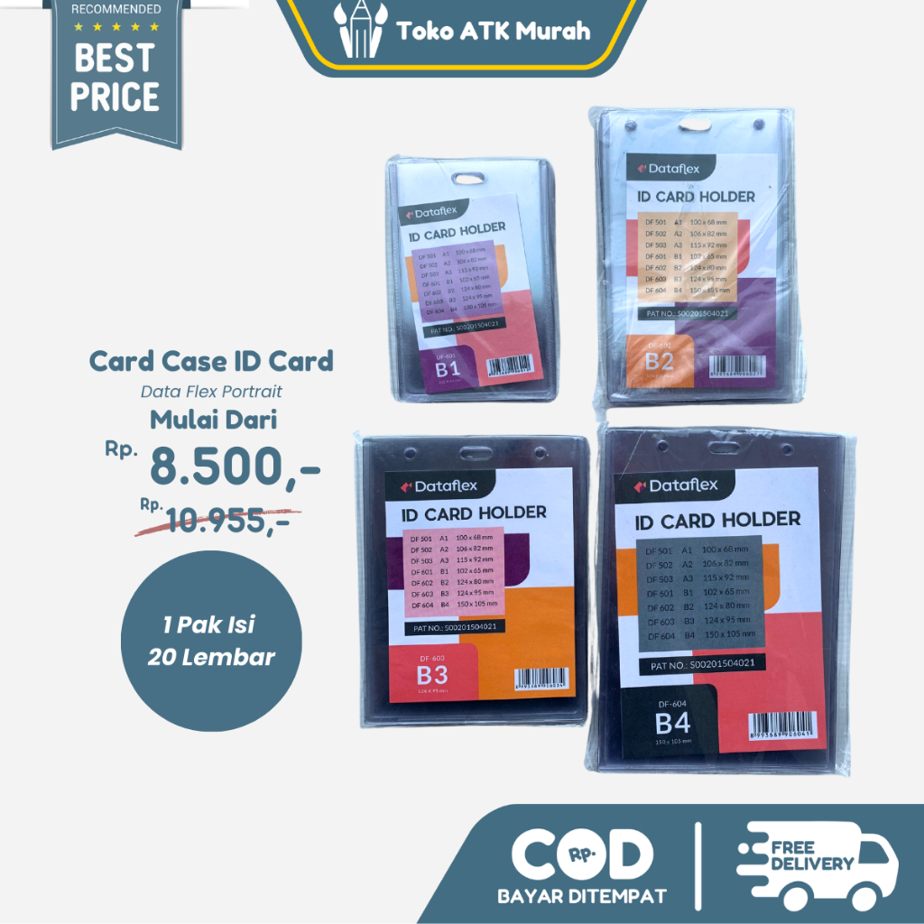 Jual Plastik Id Card Case B1 - B2 - B3 - B4 / Plastik Name Tage ...