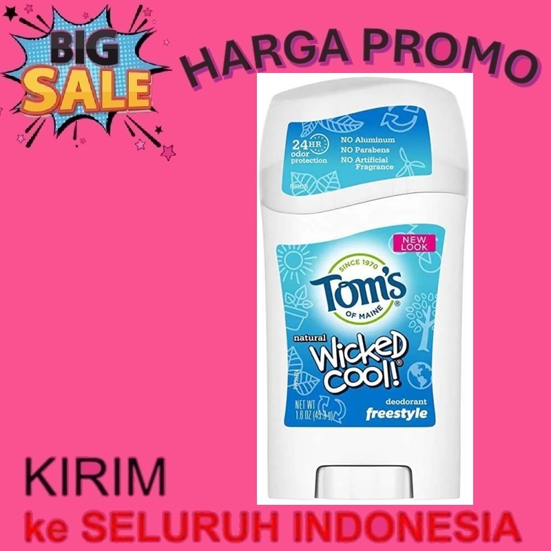 Jual Tom's Of Maine Natural Wicked Cool Deodorant Summer Fun Deodoran ...