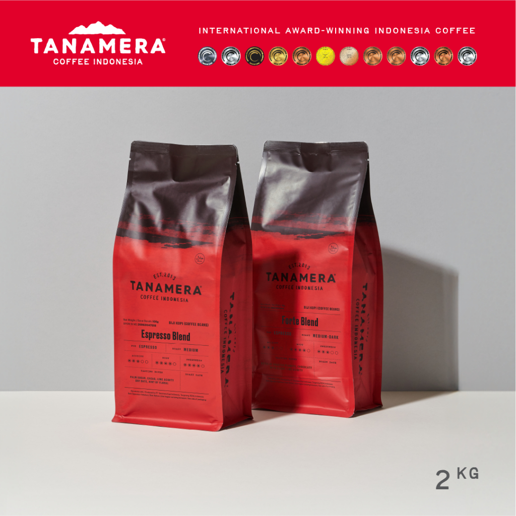 Jual TANAMERA COFFEE – The Blend Pack Coffee Beans (2 x 1Kg) | Shopee ...