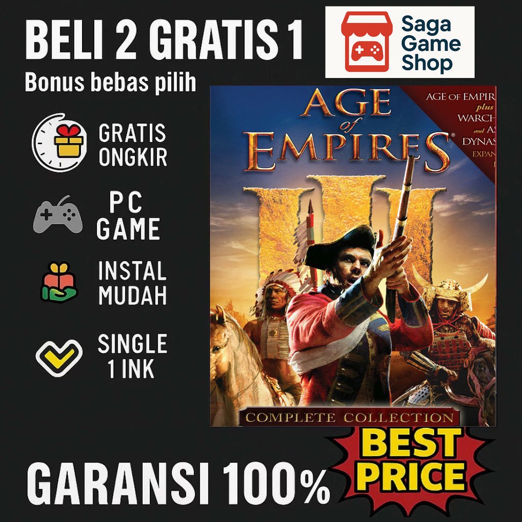Jual Jual Age of Empires III Complete Collection Game PC | Permanen ...