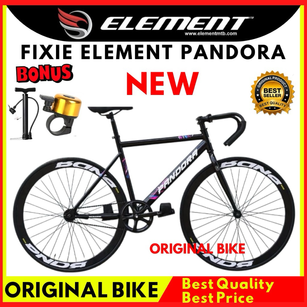 Jual Sepeda Fixie 700c Element Police Toronto FX Pandora New | Shopee Indonesia