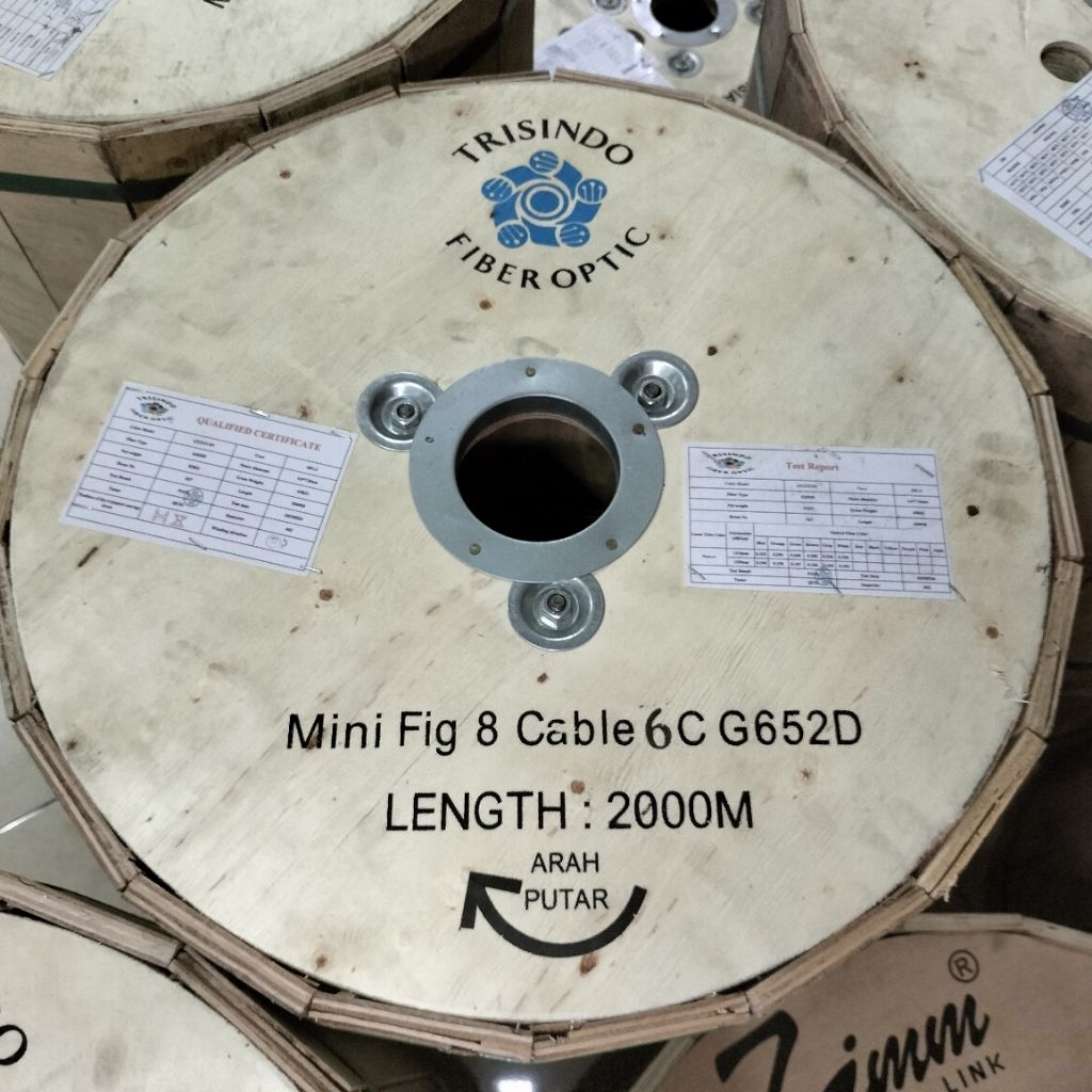 Jual Kabel Fiber Optic 6 Core Fig8 2000 Meter Trisindo | Shopee Indonesia