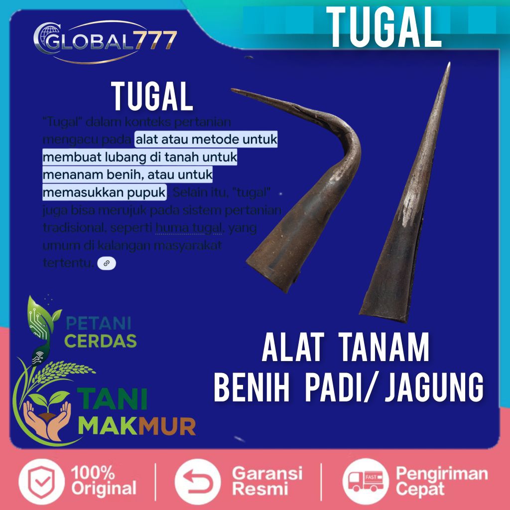 Jual gejik / tugal alat tanam benih padi atau jagung | Shopee Indonesia