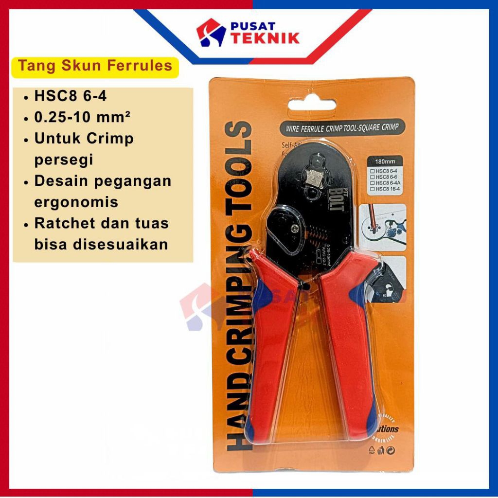 Jual Tang Crimping Ferrules HSC8 6-4 Tang Press Ferrules Alat Untuk ...