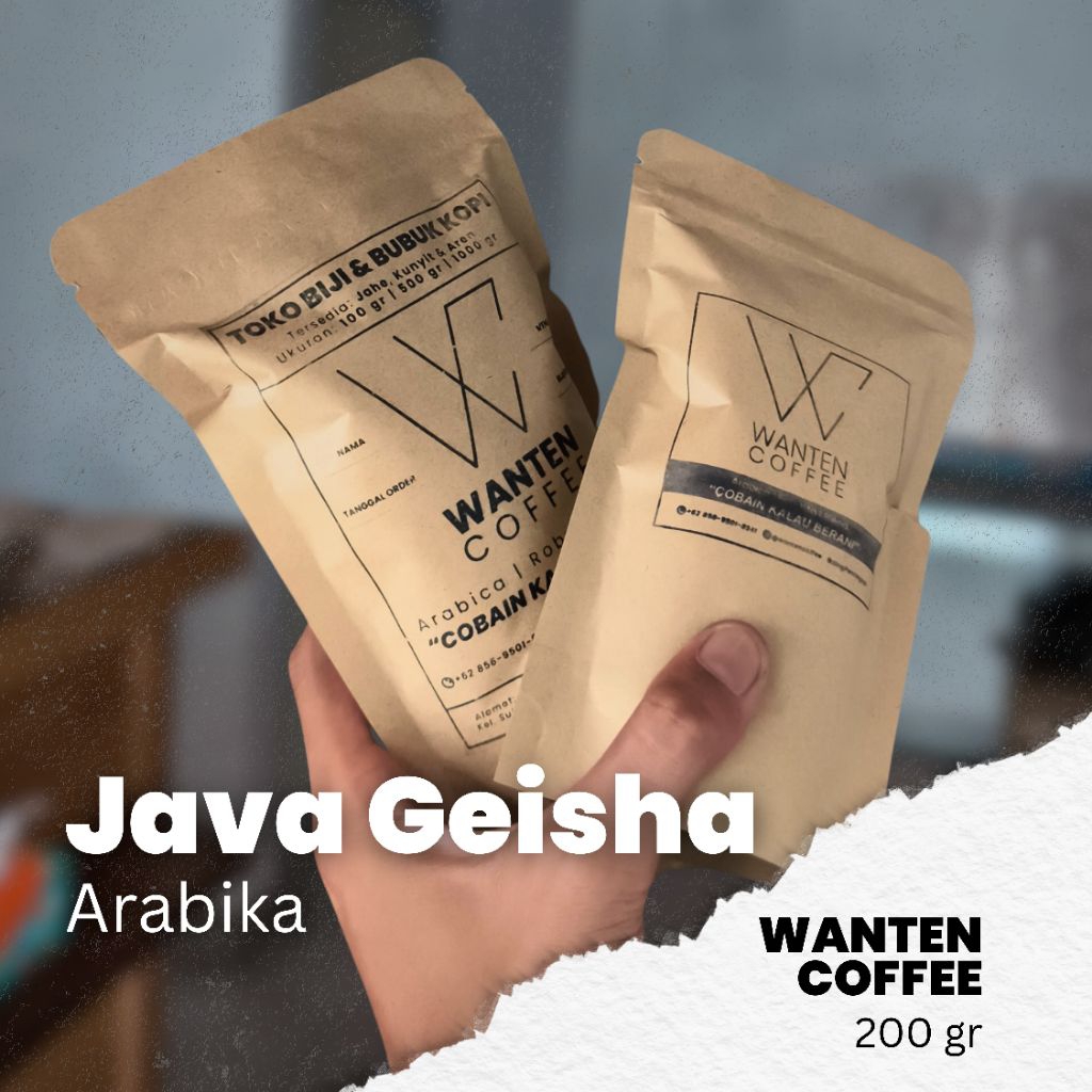 Jual Arabica Java Geisha | Single Origin | 200 gram | Shopee Indonesia