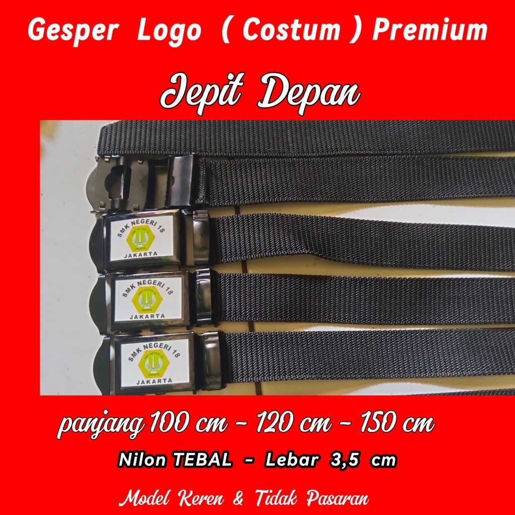 Jual Gesper Costum ( Logo ) Sekolah SD , SMP , SMA , MI , PRAMUKA MODEL ...