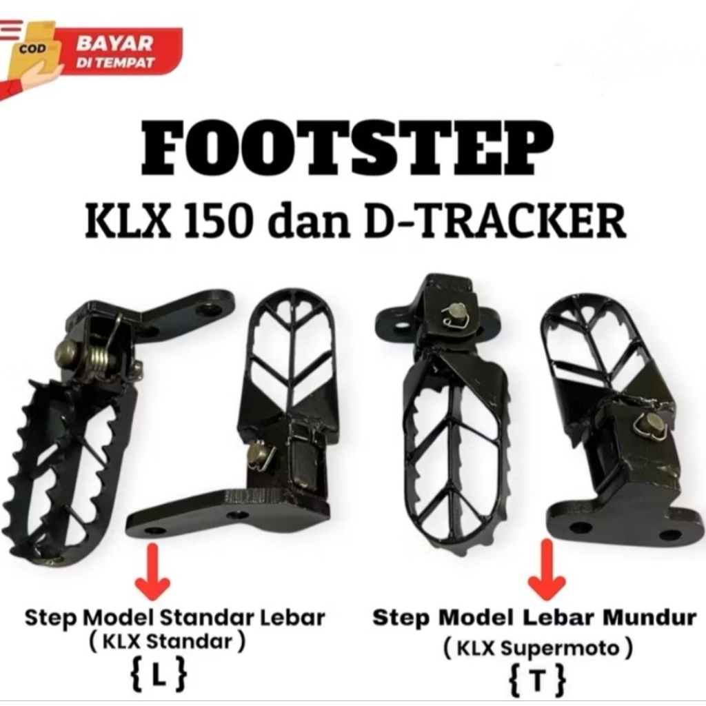 Jual Footstep Pustep Step Lebar Mundur Motor Trail Klx Dtracker 150 ...