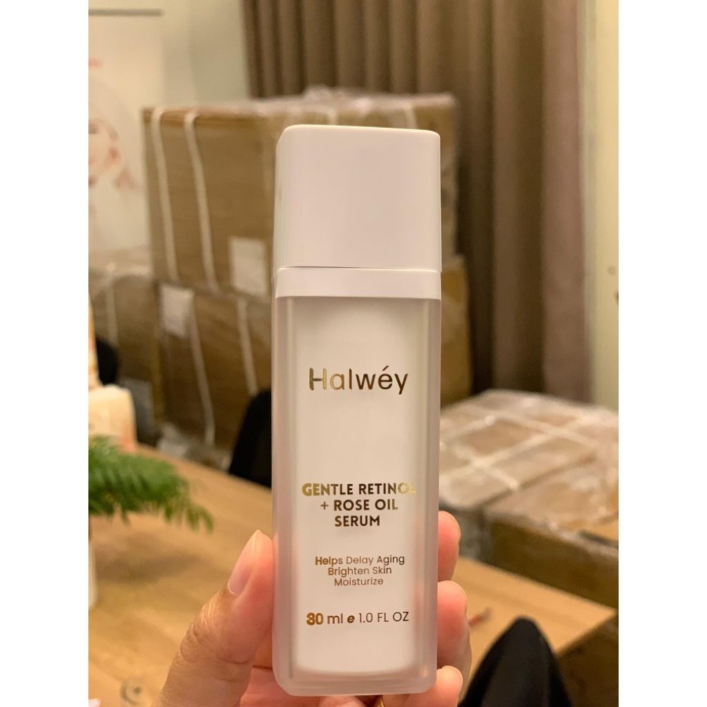 Jual [FREE GIFT] HALWEY SERUM GENTLE RETINOL & ROSE OIL | Shopee Indonesia