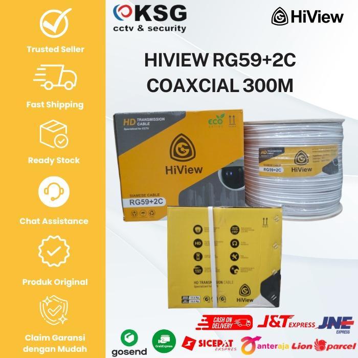 Jual KABEL COAXIAL HIVIEW RG59+2C 300M | Shopee Indonesia