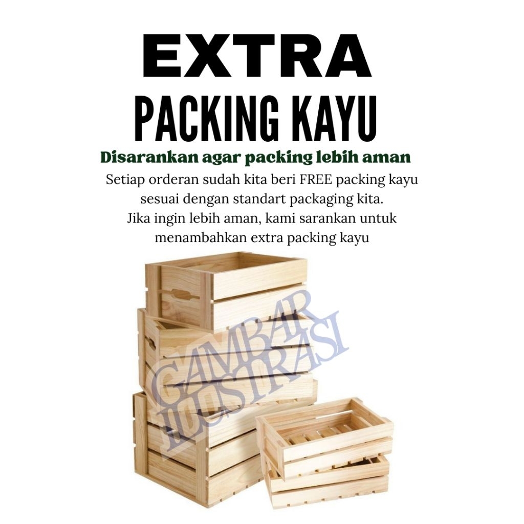 Jual EXTRA PACKING KAYU UKURAN BESAR D. 90 CM KE ATAS | Shopee Indonesia