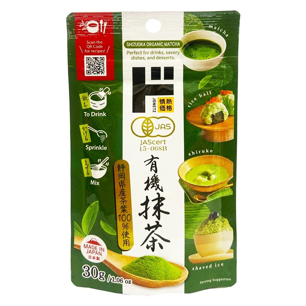 Jual JONETZ Shizuoka Organic Matcha Powder 30g | Shopee Indonesia
