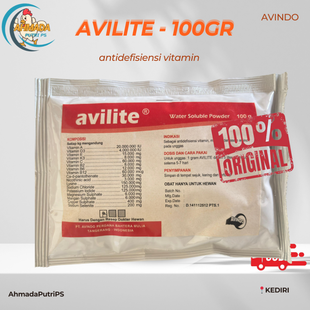 Jual AVILITE 100 GRAM AVINDO - Multivitamin Mineral Dan Asam Amino ...