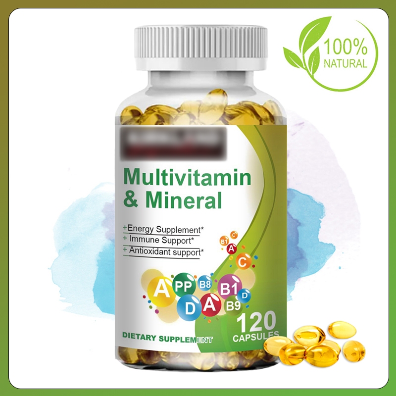 Jual Multivitamin & Minerals Capsules with Vitamin B12, D3 K2 for Boost ...