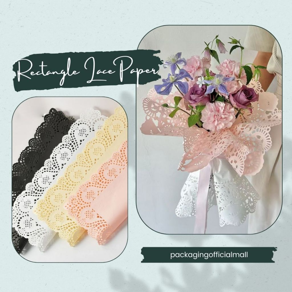 Jual RECTANGLE LACE PAPER / FLORIST PAPER / KERTAS BUKET BUNGA ...