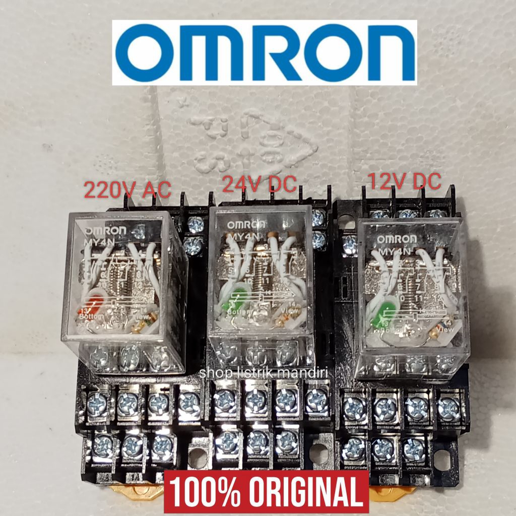 Jual relay omron MY4 MY4N 24VDC 5A 14kaki original | Shopee Indonesia