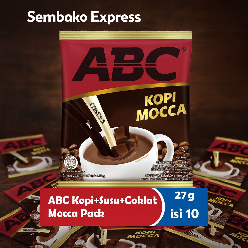 Jual ABC Kopi Mocca Pack 27g x 10 Sachet – Perpaduan Kopi, Susu, dan ...