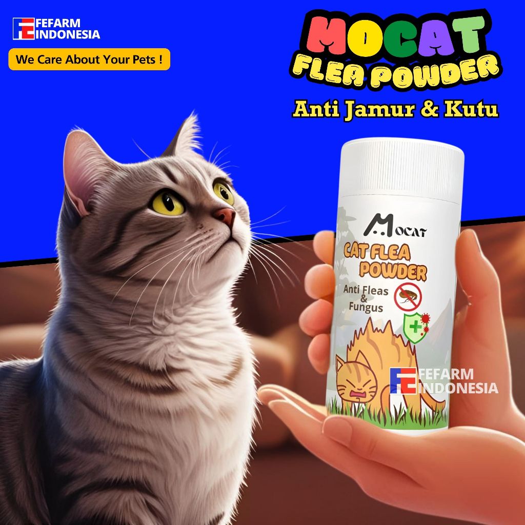 Jual Bedak Kucing Mocat Powder Anti Kutu Kitten Kelinci Ampuh Hilangkan ...