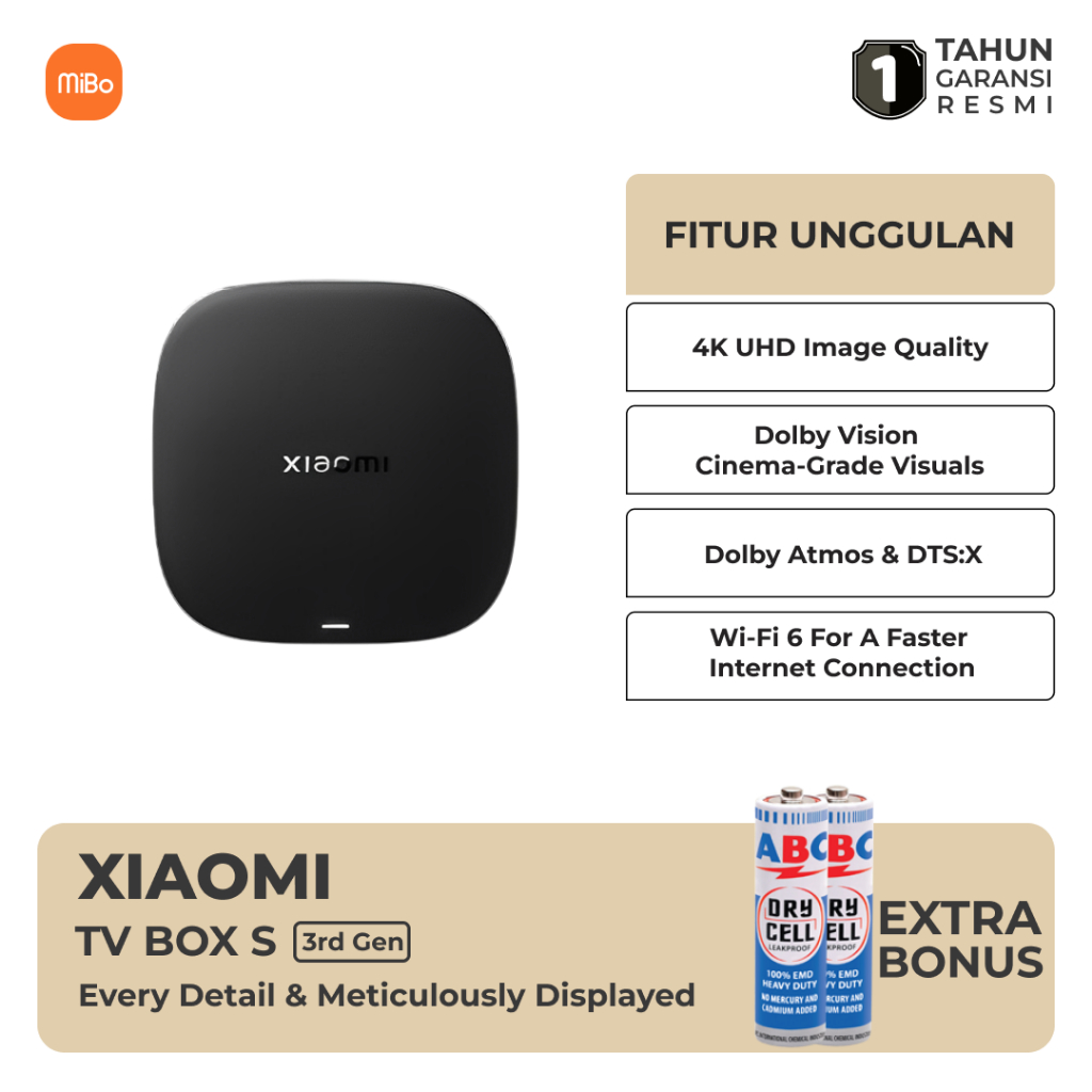 Jual Xiaomi TV Box S (3rd Gen) | 4K UHD image quality | Dolby Vision | Wi-Fi 6 | Shopee Indonesia