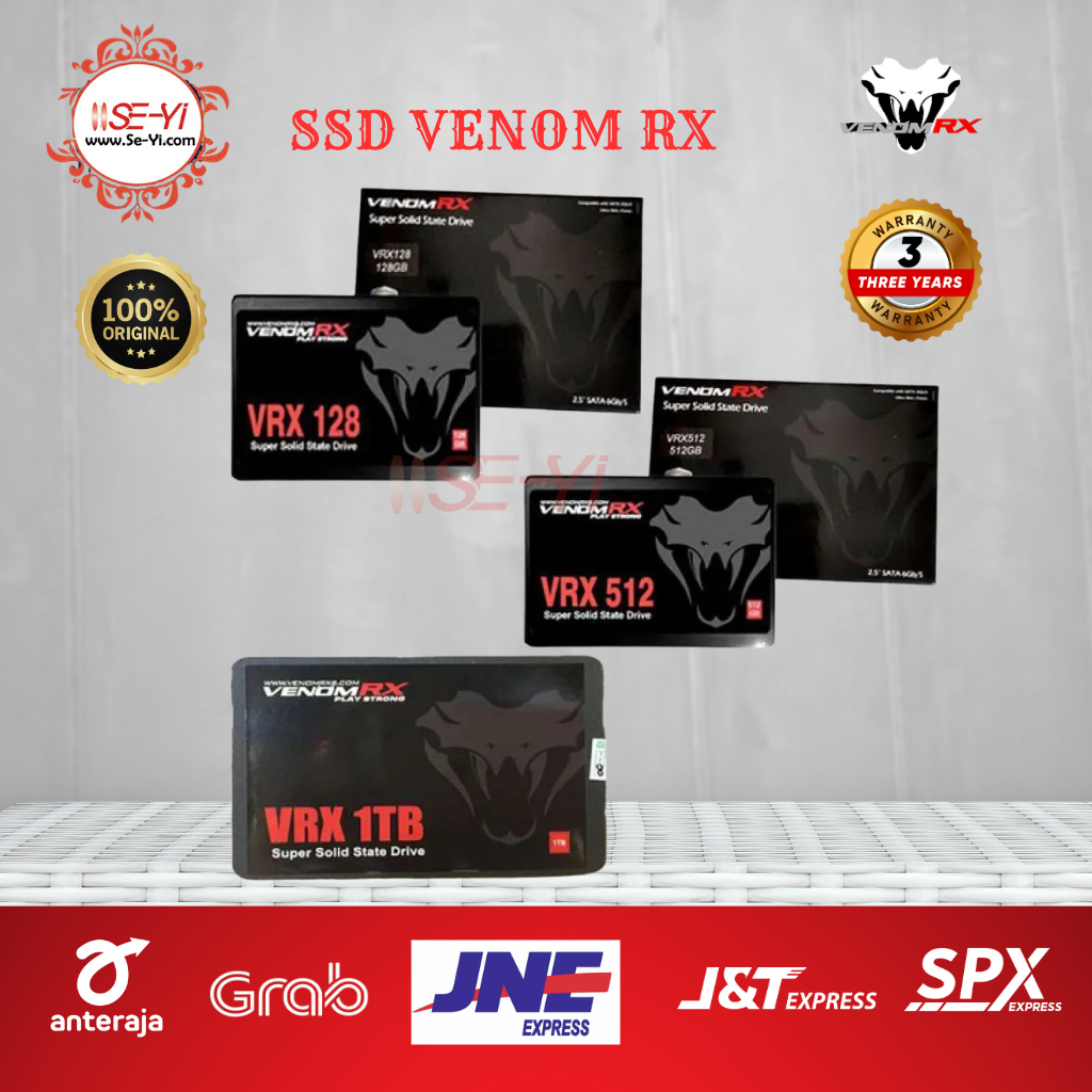 Jual SSD VenomRX VRX 128GB / 256GB / 512GB / 1TB Venom RX SATA III ...