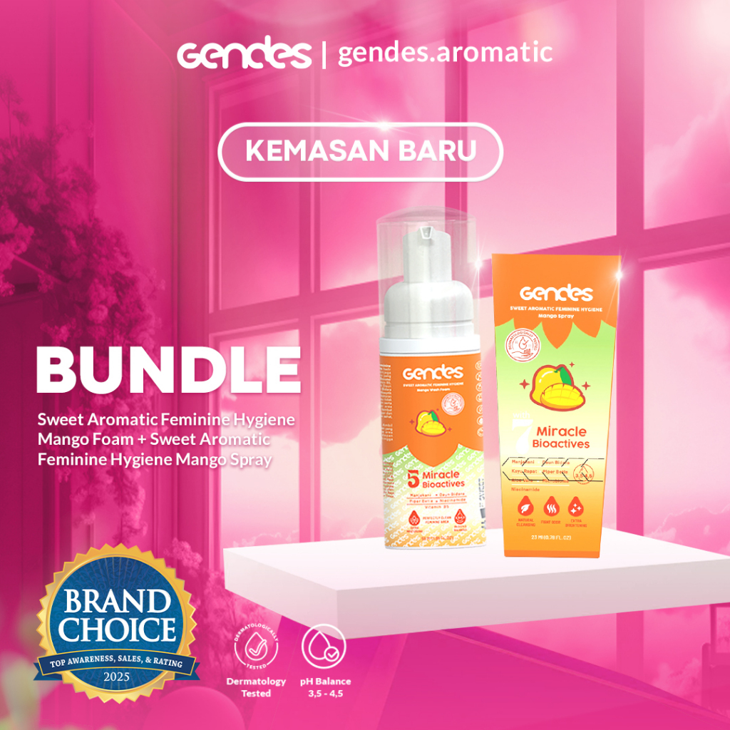 Jual Gendes Paket Promo Bundling Feminine Wash Foam Mango dan Sweet ...