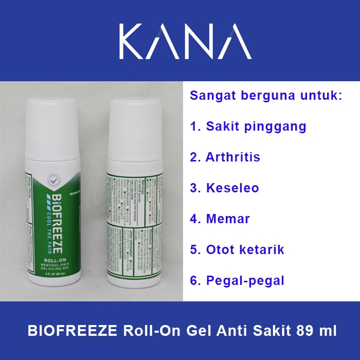 Jual BIOFREEZE Gel Cooling Anti Sakit Pinggang Keselo Pegal Otot Memar ...