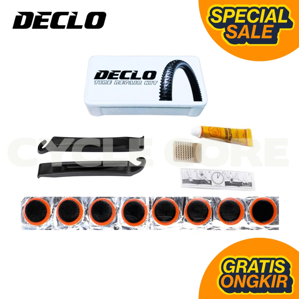 Jual Kit Alat Tambal Ban Dalam Sepeda Motor DECLO Multi Set Alat ...