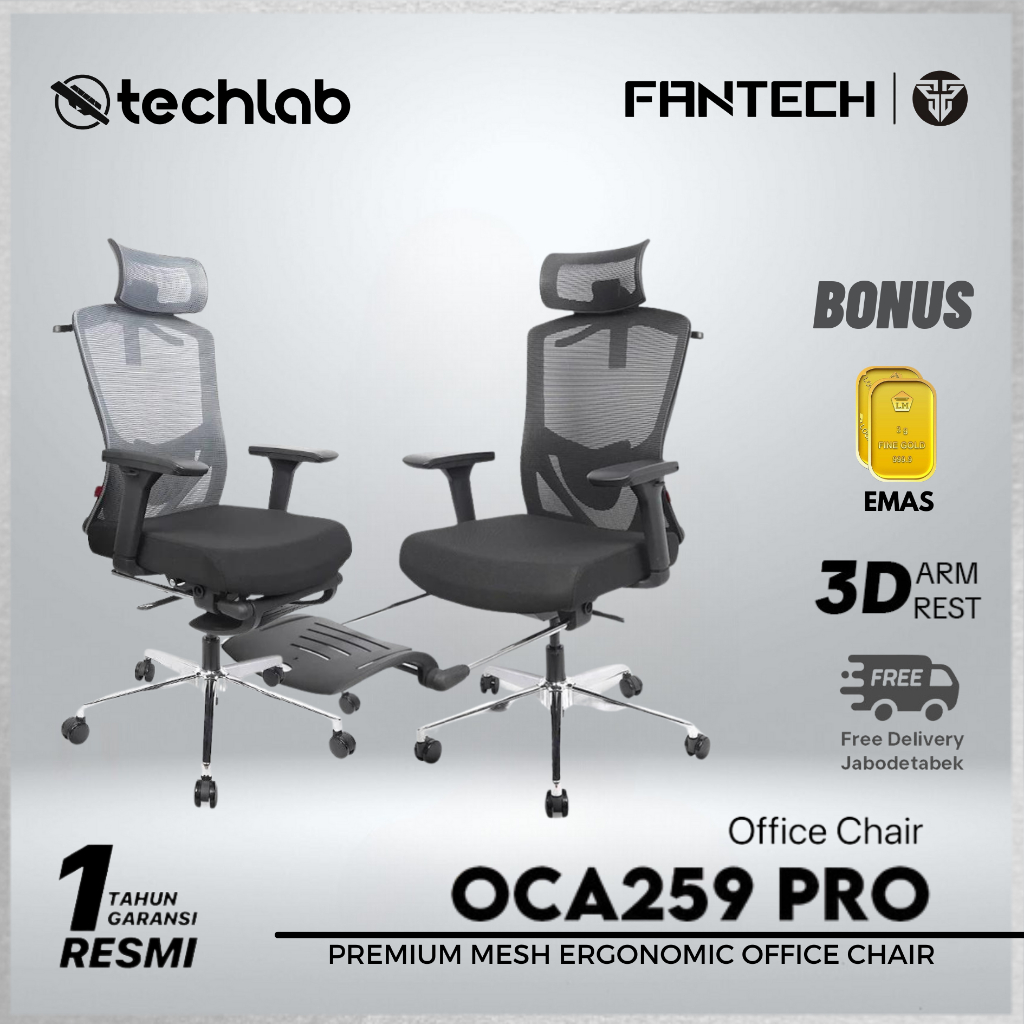 Jual Fantech OCA259 PRO / OCA-259 PRO Office Chair / Kursi Kantor Kerja ...