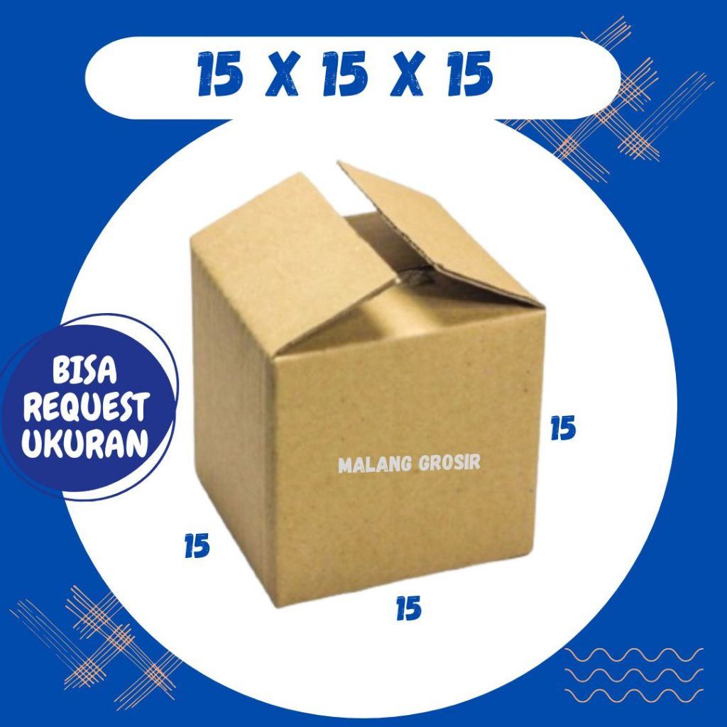 Jual Box 15x15x15 Kardus A1 Packing Karton Dus Kotak Kemasan Obat ...