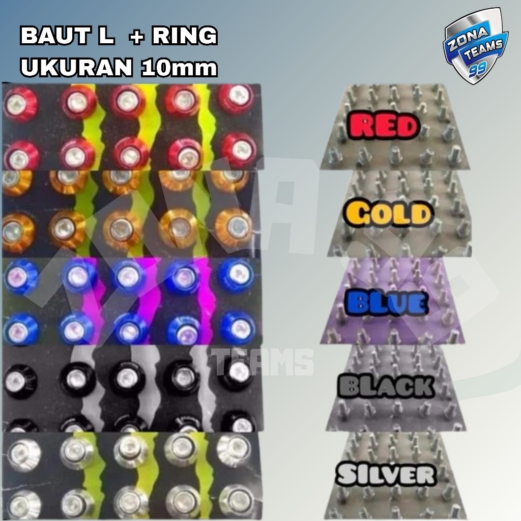 Jual BAUT L PLUS RING MONEL VARIASI UNIVERSAL - BAUT MONEL | Shopee ...