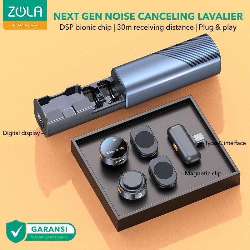 Jual Zola Wireless Lavalier Microphone Clip On Mic Magnetic Mikrofon ...