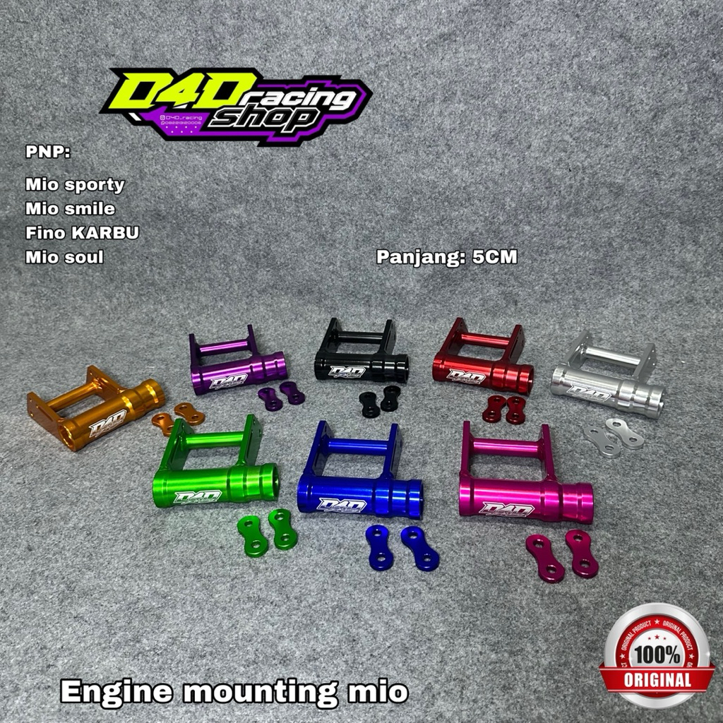 Jual ENGINE MONTING MIO LONG 5CM D4D racing Thailand style EX TENGAH ...