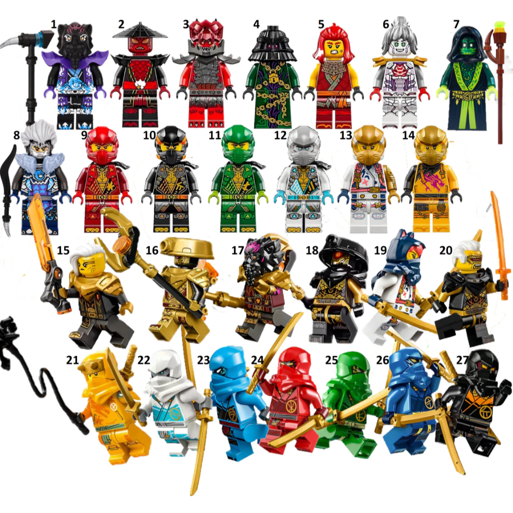 Jual Ninjago Kai Lloyd Nya Jay Zane Cole Zarkt Drix Wyldfyre Pixal Arin ...
