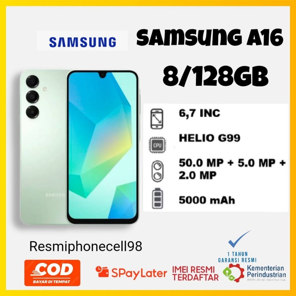 Jual samsung A06 5G 6+6/128 GB mediatek dimensity 6300 garansi resmi 1 ...