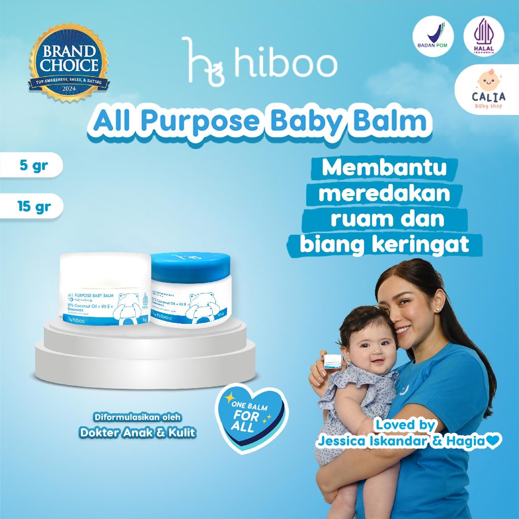 Jual Hiboo All Purpose Baby Balm 5g 15g with 10% Coconut Oil Vit E ...